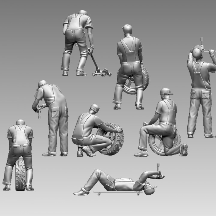 3D Printable auto repair shop by Dmitry Tishchenkov