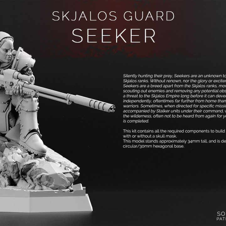 3D Printable Skjalos Guard - Seeker by Solwyte Studio
