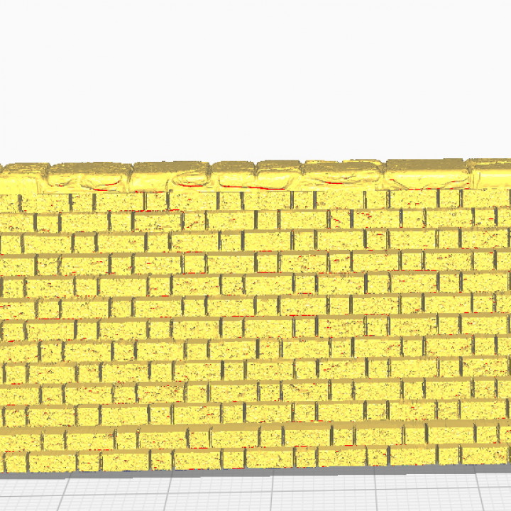 3D Printable Flemish Style Brick Wall by Ottó Németh