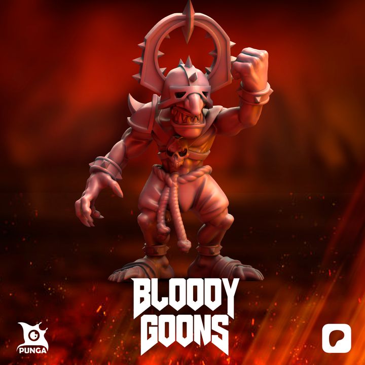 3D Printable Bloody Goons Full Team by Punga Miniatures