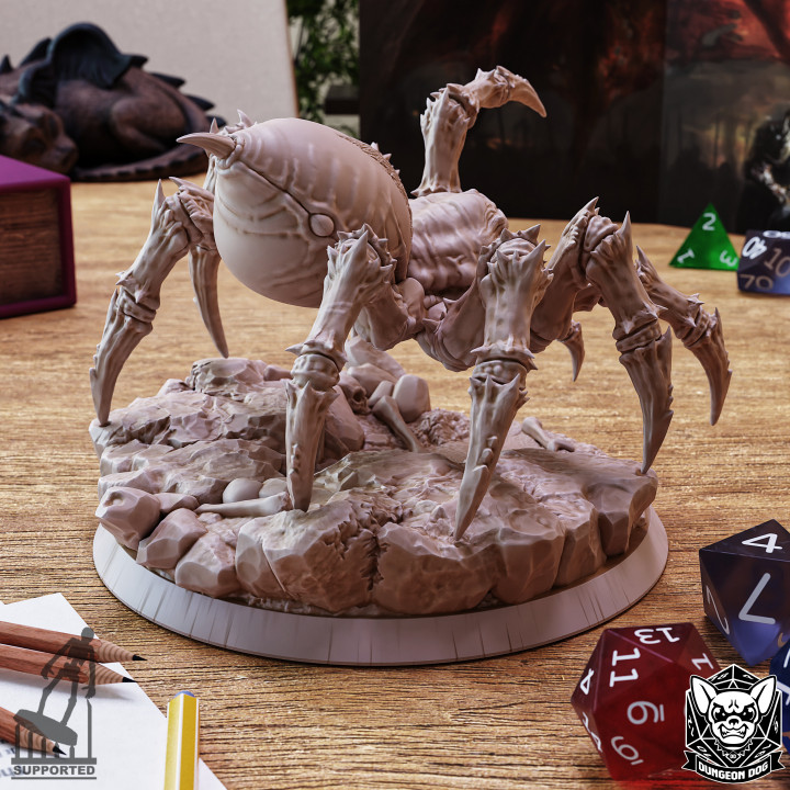 3D Printable Giant Spider - C by Dungeon Dog