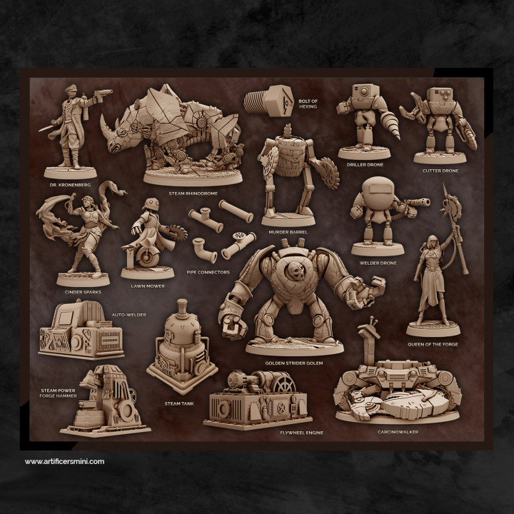 3D Printable Ironworks of Aurumdell - Full Pack by Artificers_Mini