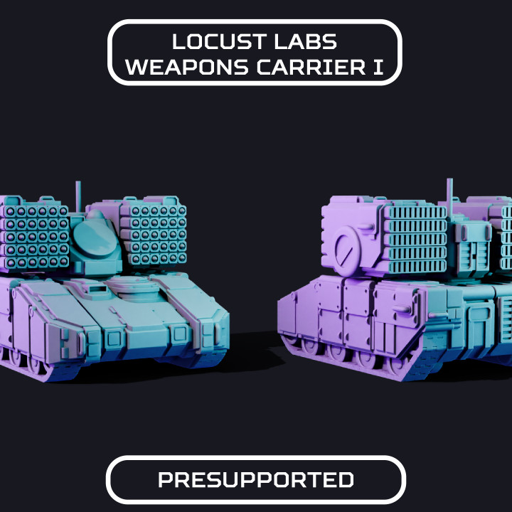3D Printable 6mm Weapons Carrier by Locust_Labs