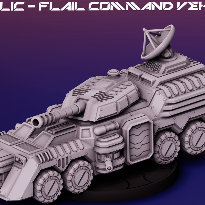 3D Printable The LIC - Flail Command Vehicle by The Lelanian Industrial ...