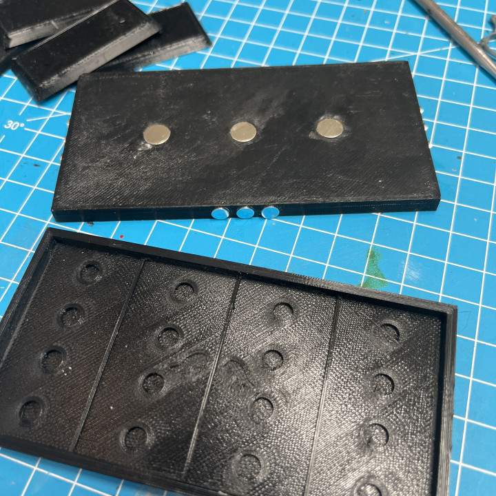 3D Printable Movement Tray 4 off 25x50 by Raven Miniatures