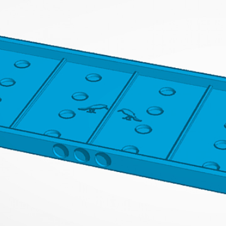 3D Printable Movement Tray 4 off 25x50 by Raven Miniatures