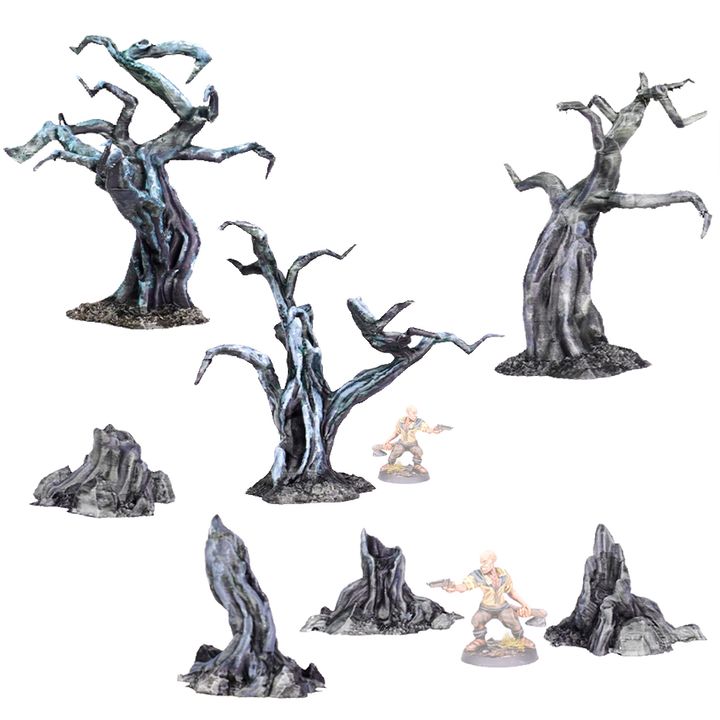 3D Printable Stumps rotting Forest trees by My Dungeon