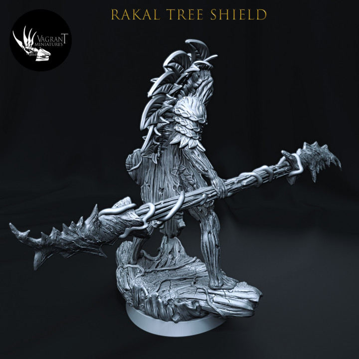 3D Printable Rakal Tree Shield by Vagrant Miniatures
