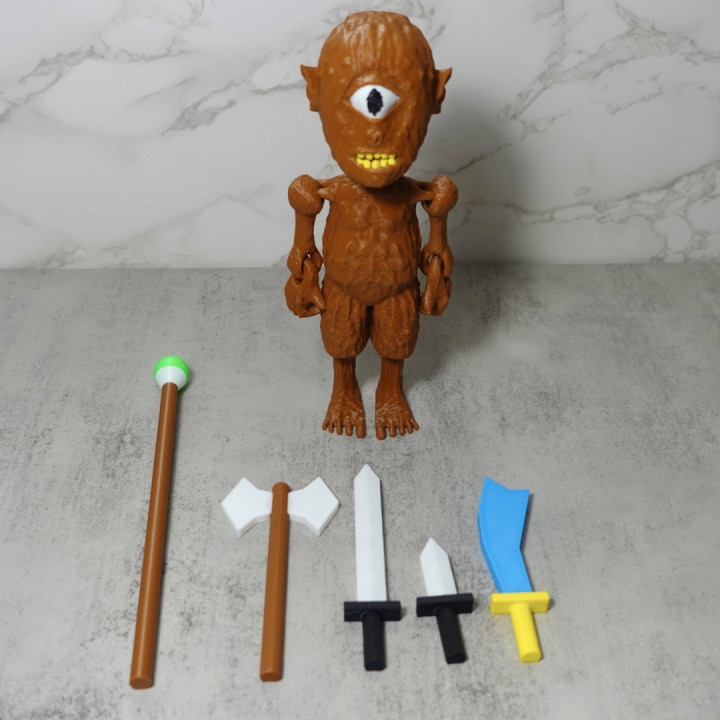 3D Printable Mystic Cyclops (Articulated Collectible) by MysticMesh3D