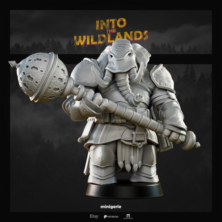 3D Printable Servitor Book - Mamodon Cleric - DnD Miniature for ...