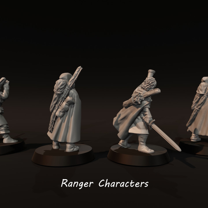 3D Printable Ranger Characters by Medbury Miniatures