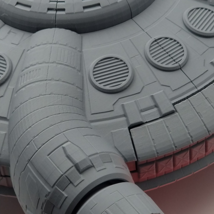 3D Printable Transport Delta 2400-Series 28mm Starship by 2nd Dynasty