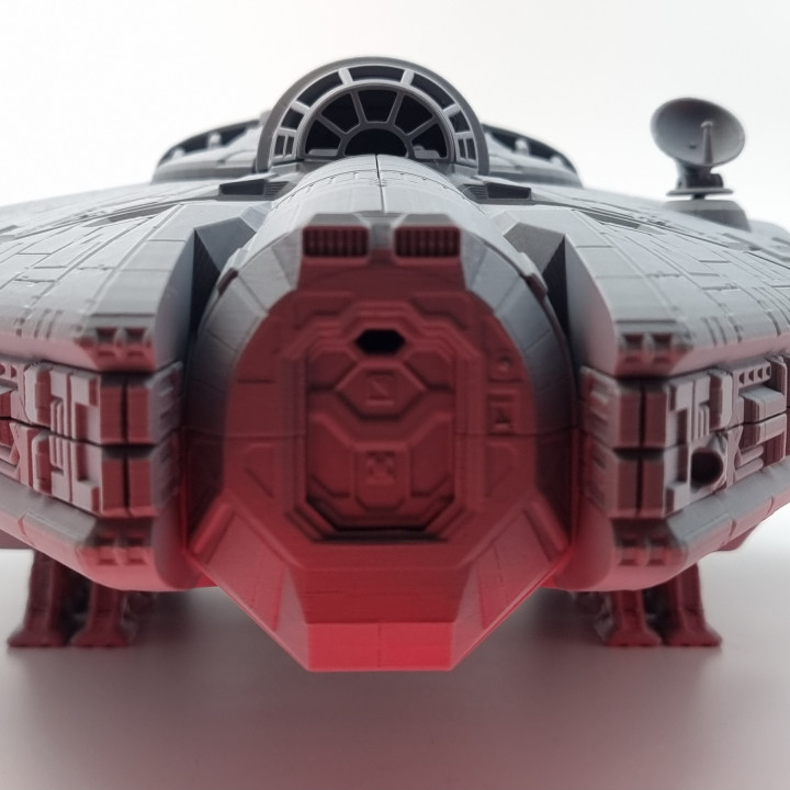 3D Printable Transport Delta 2400-Series 28mm Starship by 2nd Dynasty