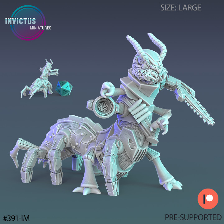 3D Printable Centipede Folk Set A / Space Crawler / Insectoid Beast ...