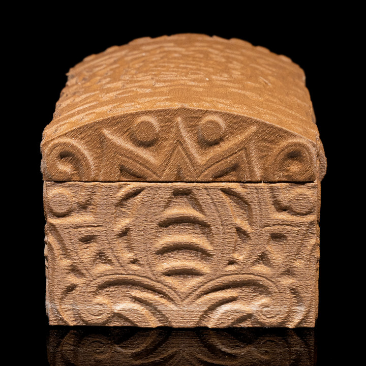 3D Printable Carved Jewelry Box by Stlflix
