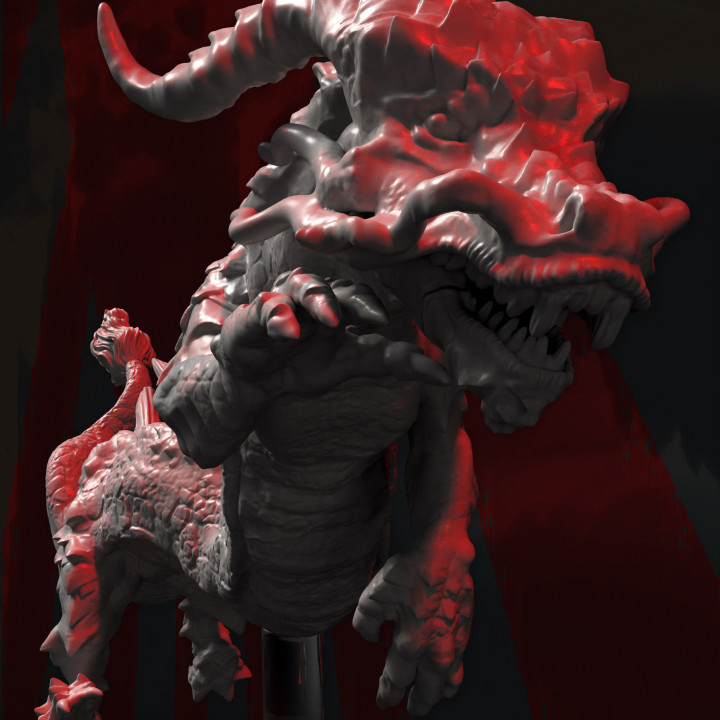 3D Printable Young Oriental Dragon by DDF Models and Miniatures