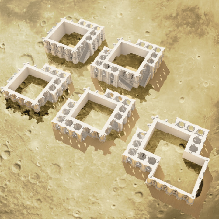 3D Printable concretium hab-towers for 8-12mm war-games by ...