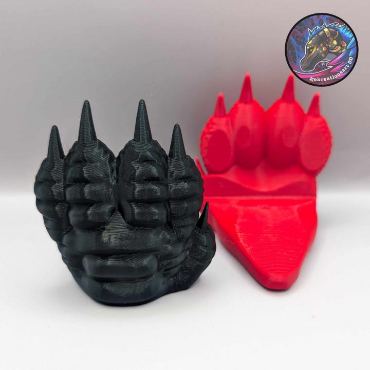 3D Printable Dragon Paw Door Stop by Kirsten M