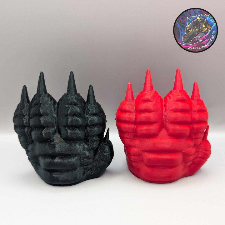 3D Printable Dragon Paw Door Stop by Kirsten M