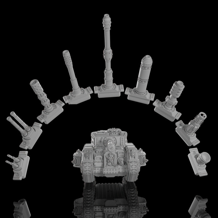 3D Printable Gothic Russ Main Battle Tank by Alexander Wolfe