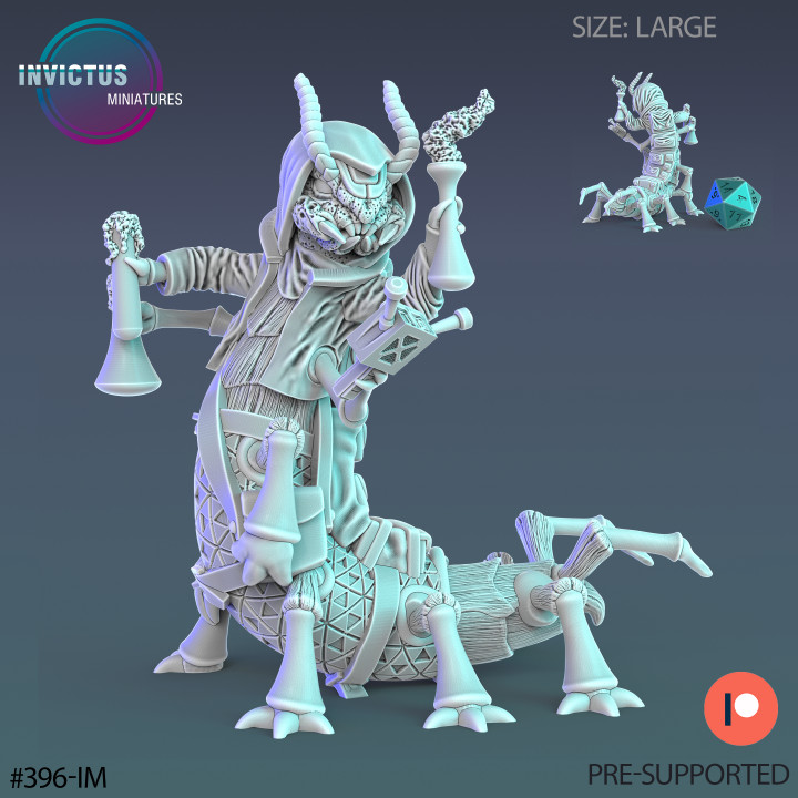 3D Printable Centipede Folk Set B / Space Crawler / Insectoid Beast ...