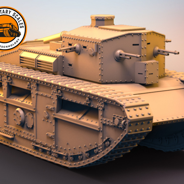 3D Printable Medium Mark C by MilitaryScales