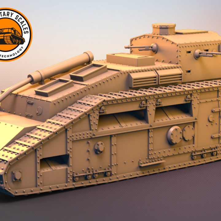 3D Printable Medium Mark C by MilitaryScales