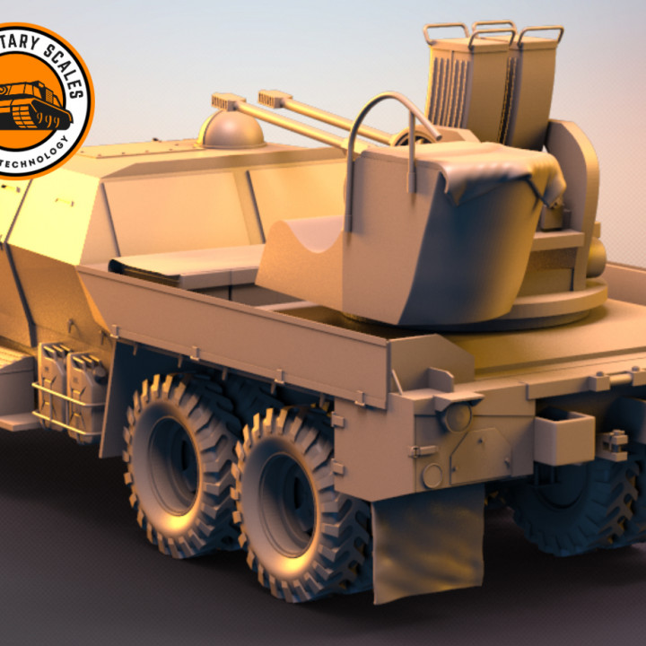 3D Printable M53-59 SPAAG by MilitaryScales