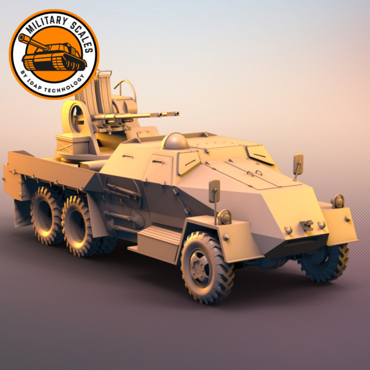 3D Printable M53-59 SPAAG by MilitaryScales