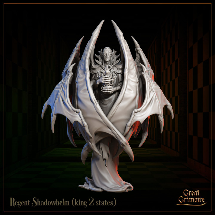 3D Printable Regent Shadowhelm (king) by Great Grimoire