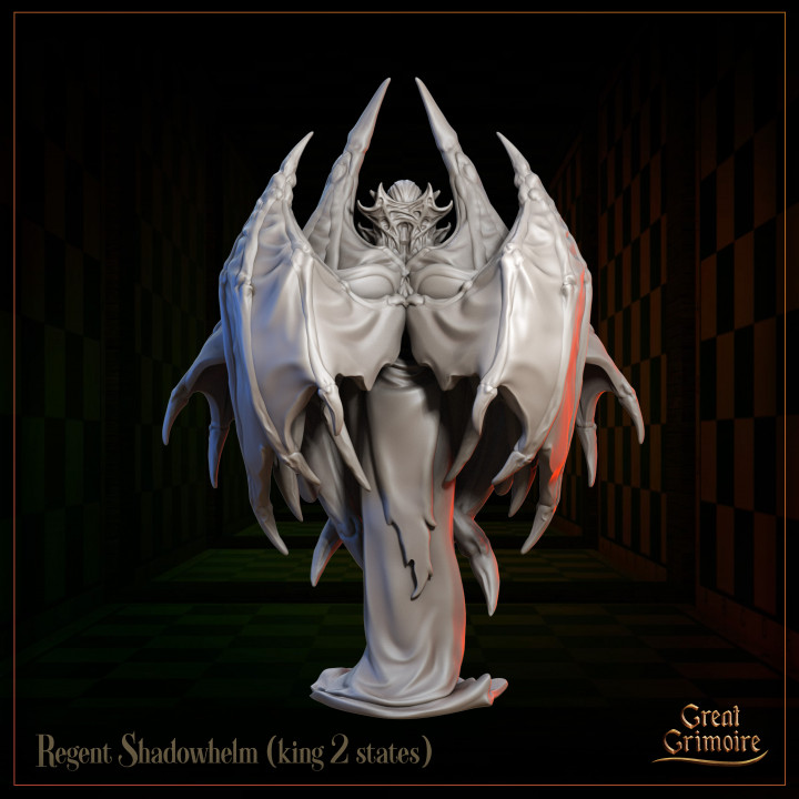 3D Printable Regent Shadowhelm (king) by Great Grimoire