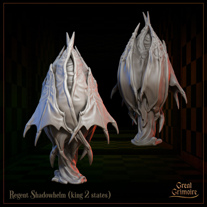 3D Printable Regent Shadowhelm (king) by Great Grimoire