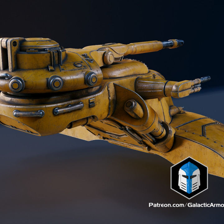 3D Printable 1:48 Scale Floating AAT Tank by Galactic Armory