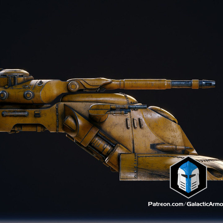 3D Printable 1:48 Scale Floating AAT Tank by Galactic Armory