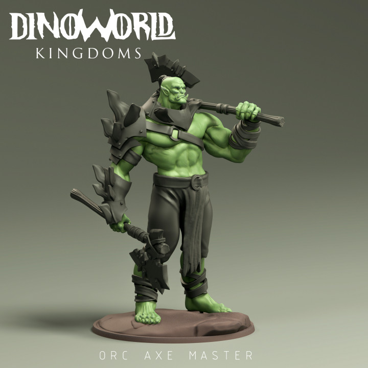 3D Printable Orc axe master by Dinoworld
