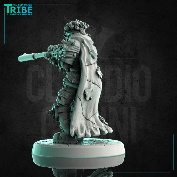 3D Printable (0190) Male post-apocalyptic sci-fi sniper bounty hunter ...