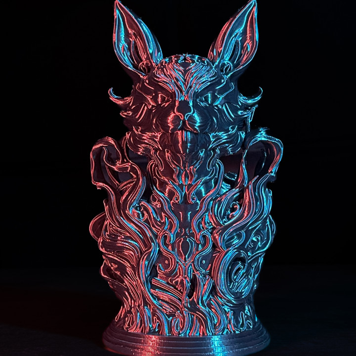 Download Kitsune Fox Bust (Pre-Supported) von Fotis Mint Studios