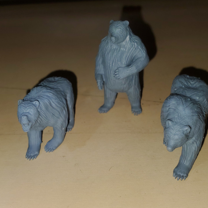 3D Printable Bears (FREE) by Tarius Trinkets