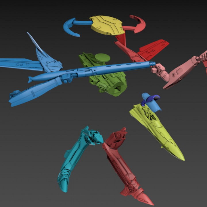 3D Printable RXG-25 Tadpole 15mm scale by Extra Guy