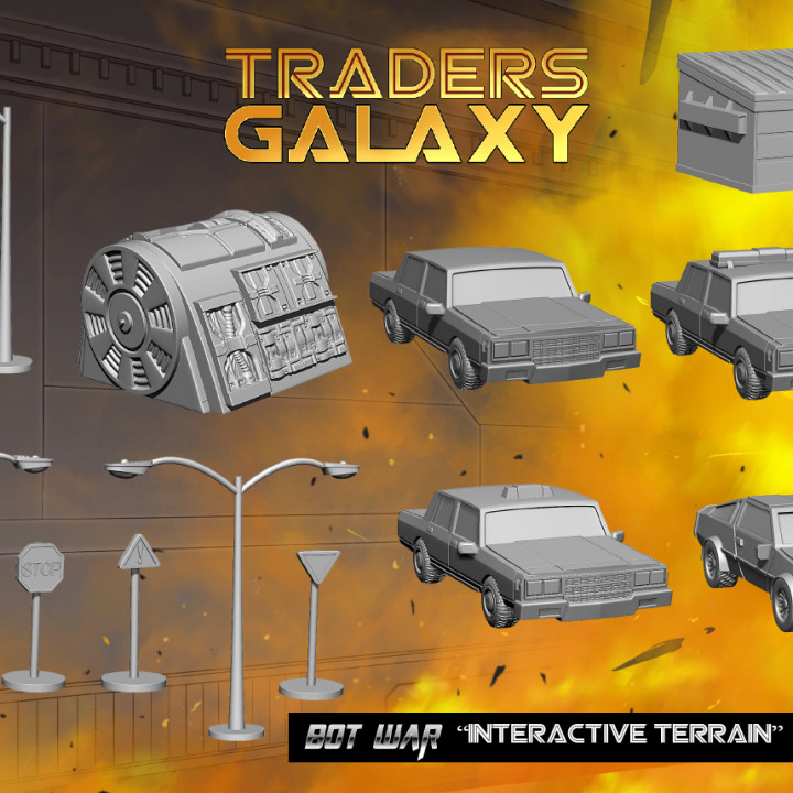3D Printable Terrain - Interactive Bot War Terrain by Traders Galaxy ...