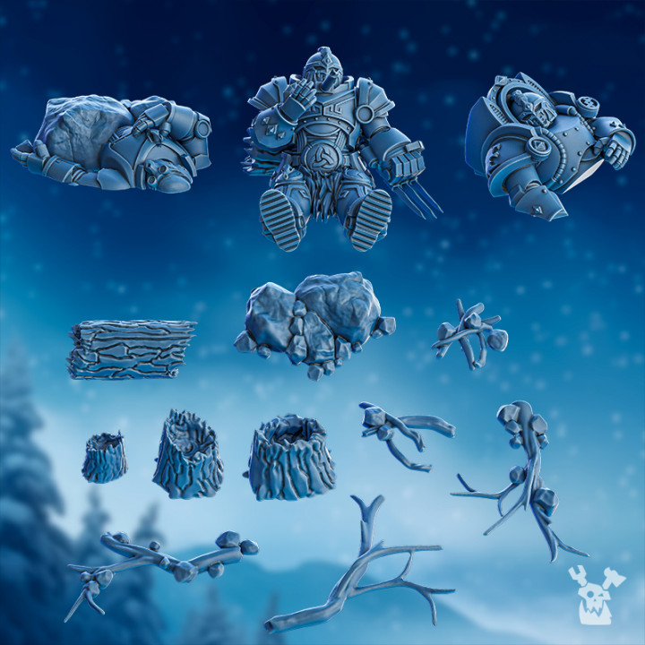 3D Printable Stormbringers Bases Decorations by dakkadakka.store