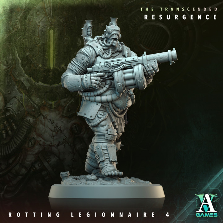 3D Printable Rotting Legionnaire by Archvillain Games