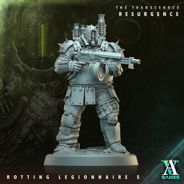 3D Printable Rotting Legionnaire by Archvillain Games