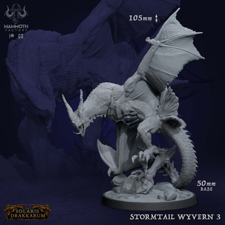 3D Printable Stormtail Wyvern Warband by Mammoth Factory