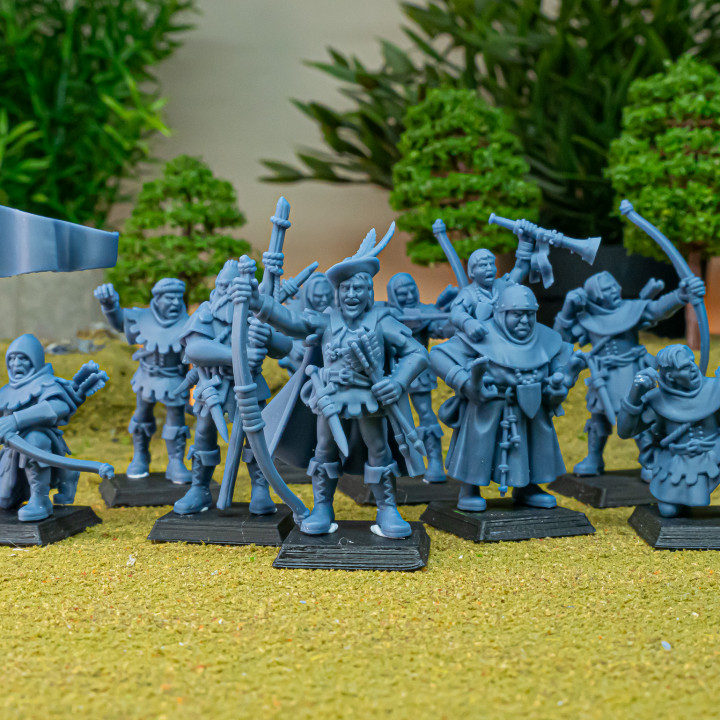 3D Printable Robin Hood and the Sherwood Archers - Highlands Miniatures ...
