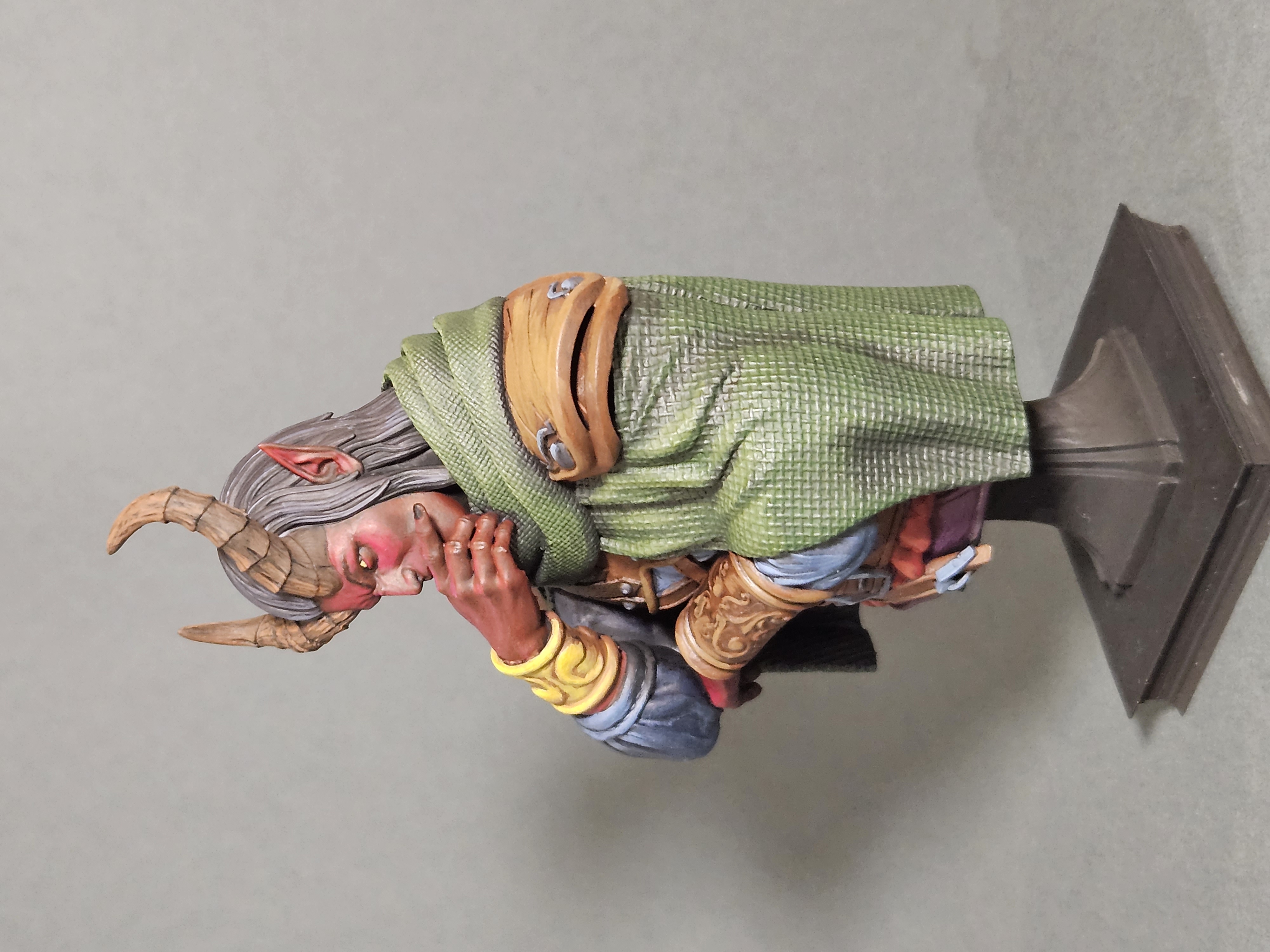 3D Printable Malloi, the Dark - Bust by Claymore Miniatures