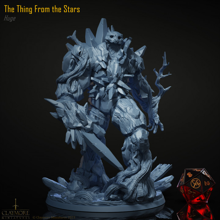 3D Printable The Thing from the Stars by Claymore Miniatures