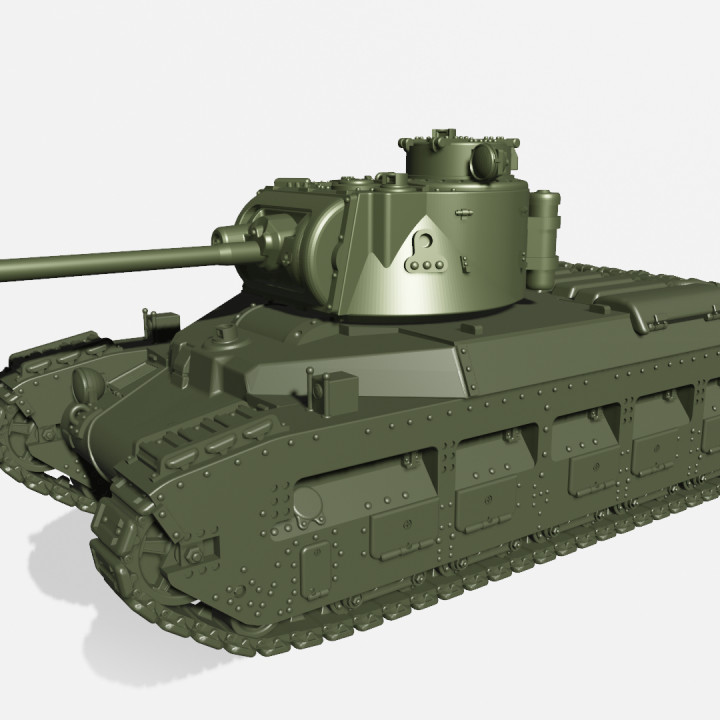 3D Printable Matilda II Mk.II - Goat (UK, WW2) by Wargame3d