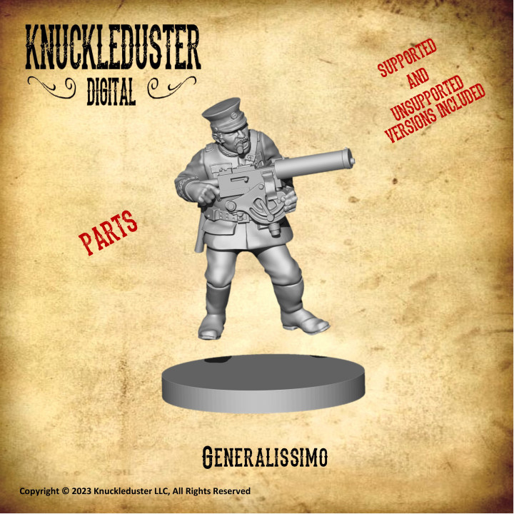 3D Printable Generalissimo by Knuckleduster Digital