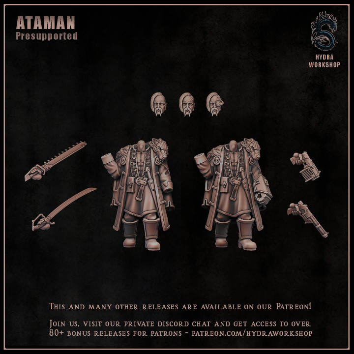 3D Printable Ataman by Hydra workshop miniatures